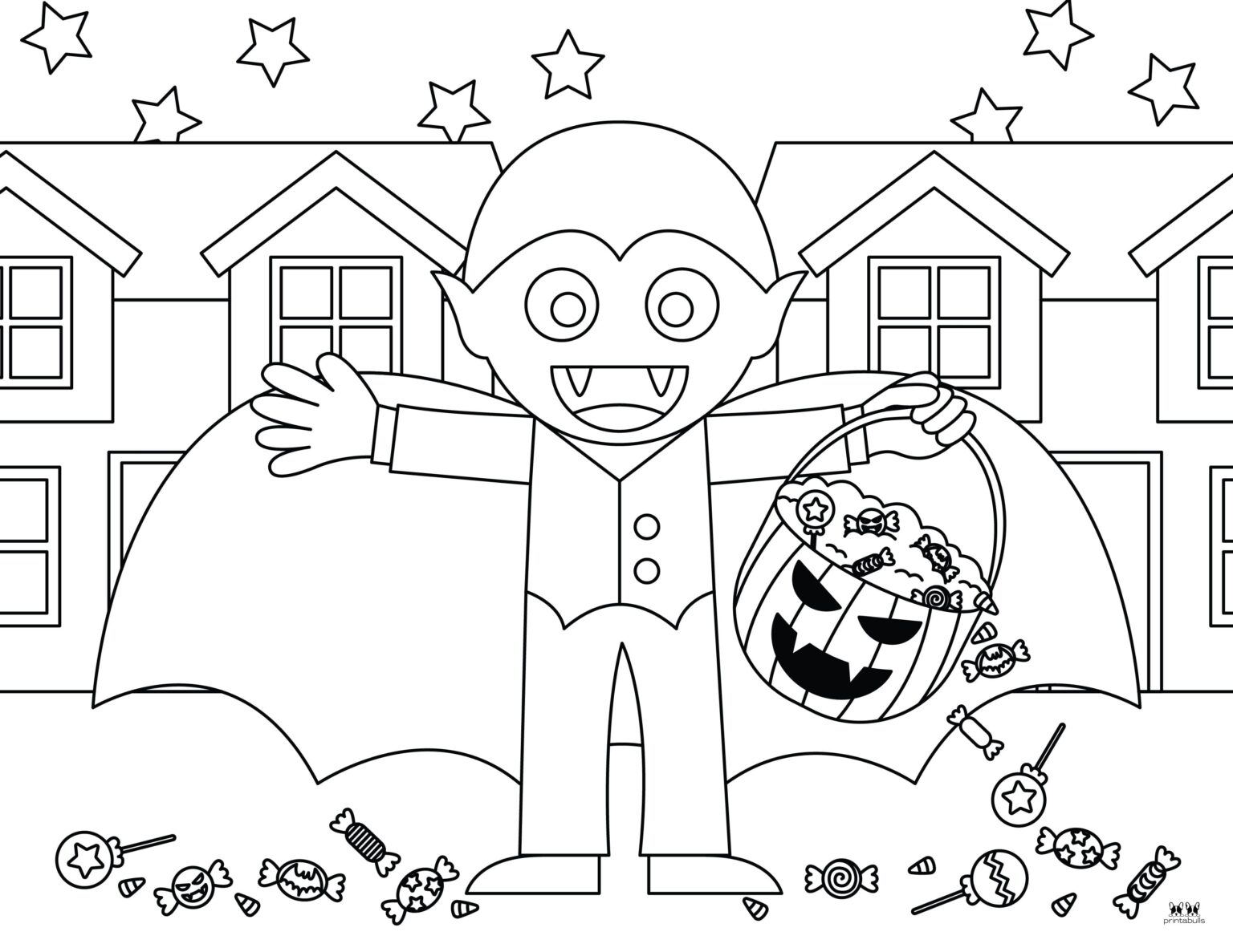 Vampire Coloring Pages & Outlines - 26 FREE Pages | Printabulls