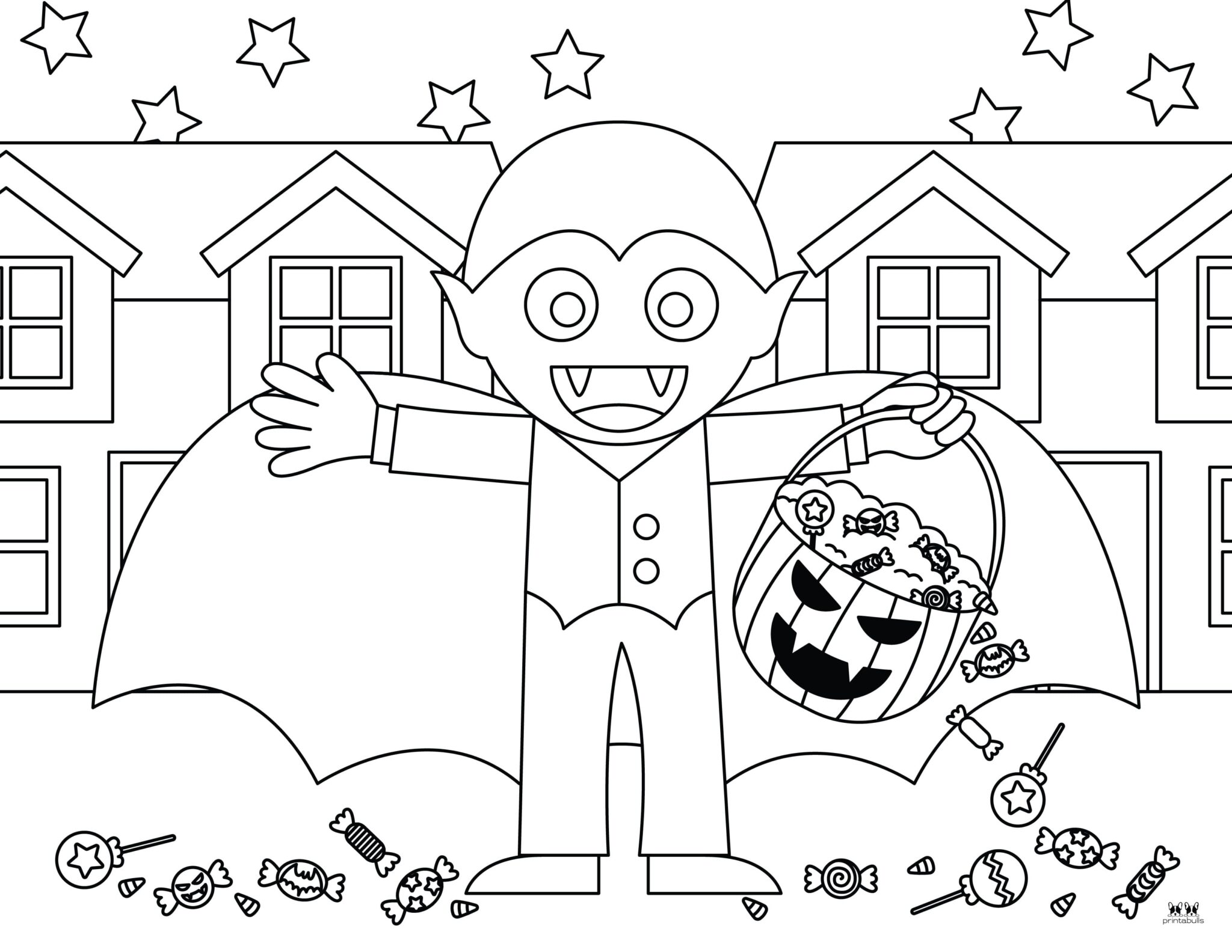 Vampire Coloring Pages & Outlines - 26 FREE Pages | Printabulls