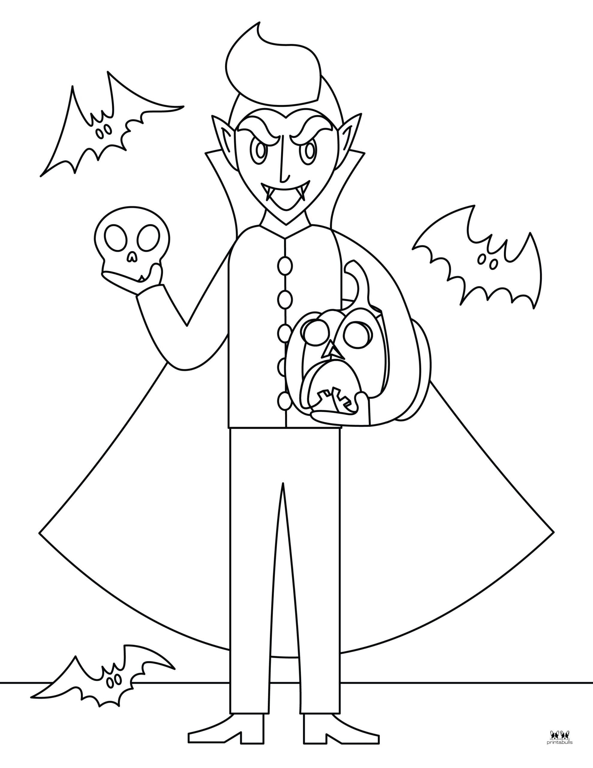 Vampire Coloring Pages & Outlines - 26 FREE Pages | Printabulls