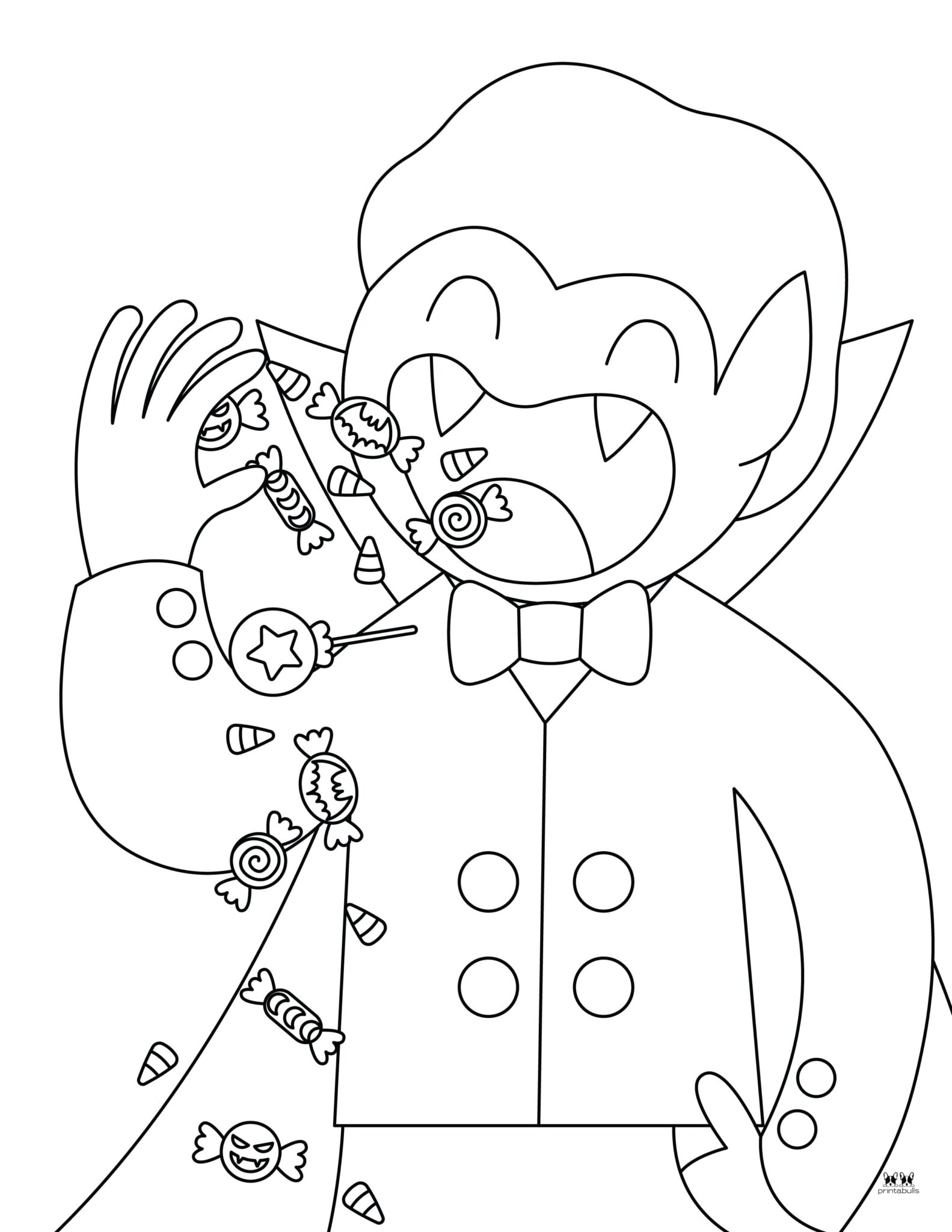 Vampire Coloring Pages & Outlines - 26 FREE Pages | Printabulls