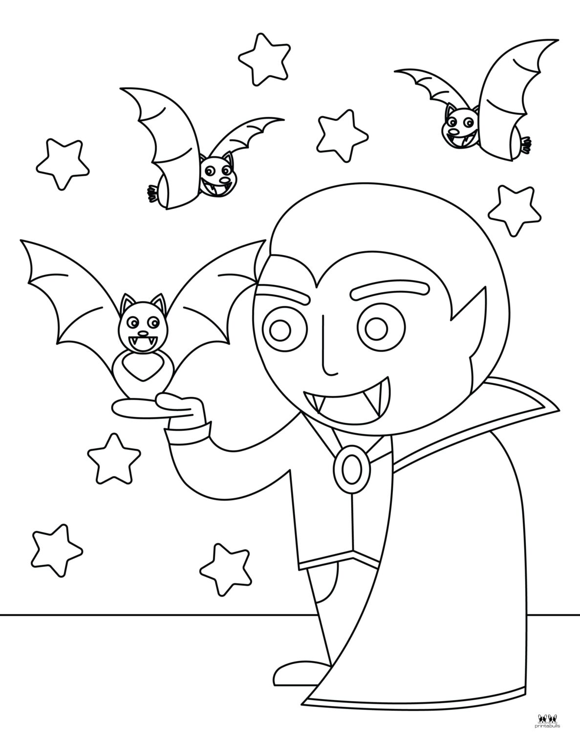 Vampire Coloring Pages & Outlines - 26 FREE Pages | Printabulls