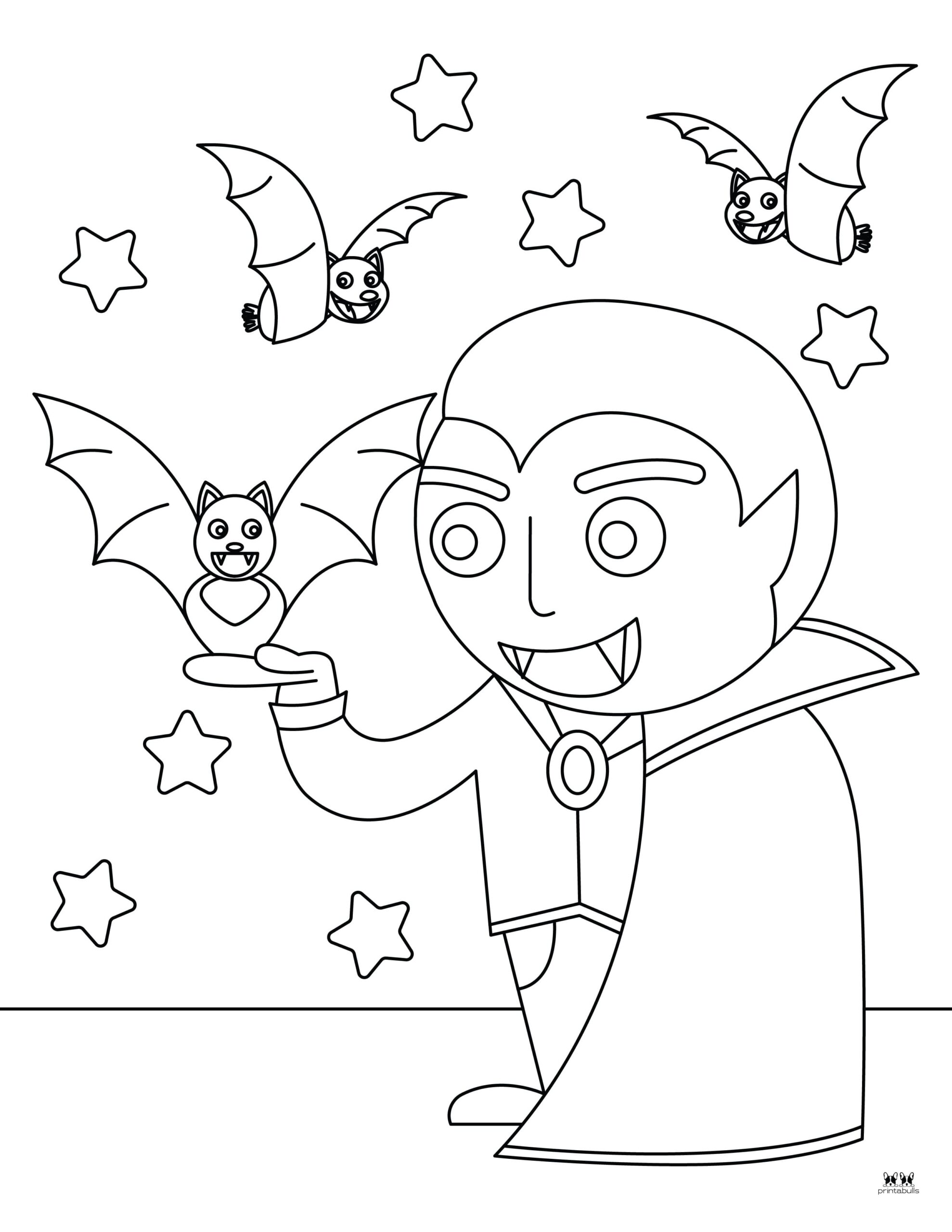 Vampire Coloring Pages & Outlines - 26 FREE Pages | Printabulls