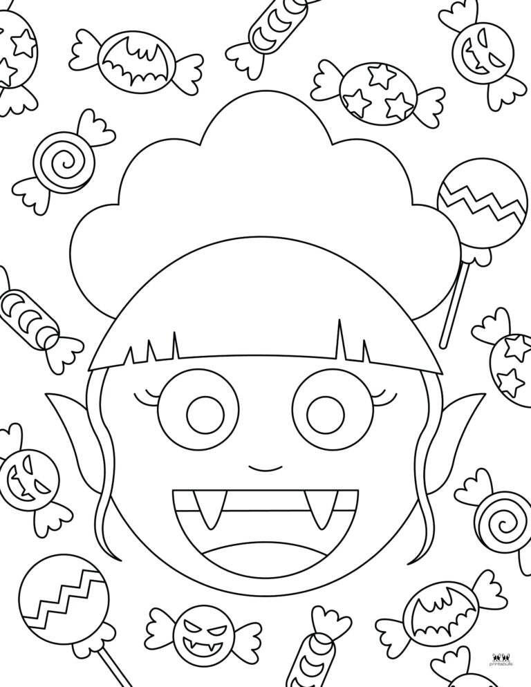 Vampire Coloring Pages & Outlines - 26 FREE Pages - PrintaBulk