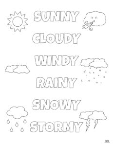 Weather Worksheets & Printables - 50 FREE Pages | Printabulls