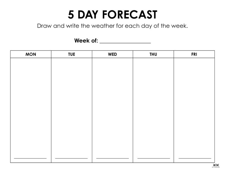 Weather Worksheets & Printables - 50 FREE Pages - PrintaBulk