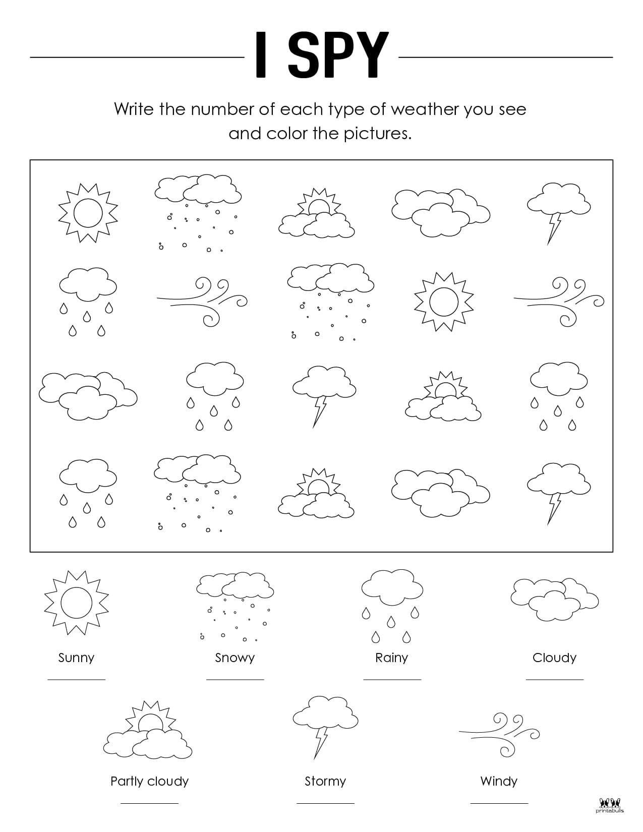 Weather Worksheets & Printables - 50 FREE Pages | Printabulls