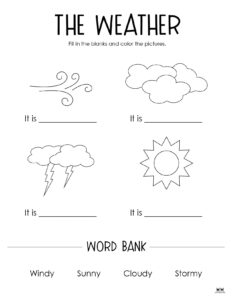 Weather Worksheets & Printables - 50 FREE Pages | Printabulls