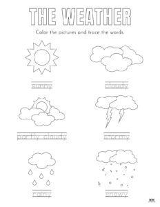 Weather Worksheets & Printables - 50 FREE Pages | Printabulls