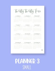 Yearly Calendar Planner Pages - FREE 2024 Pages | Printabulls