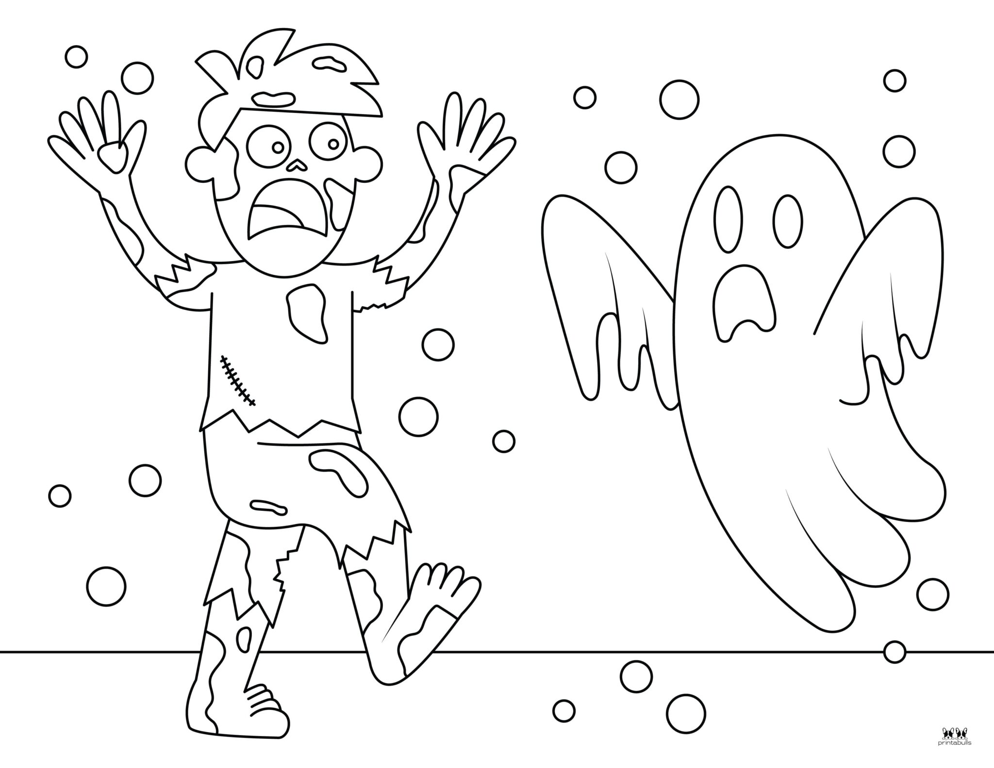 Zombie Coloring Pages - 25 FREE Pages | Printabulls