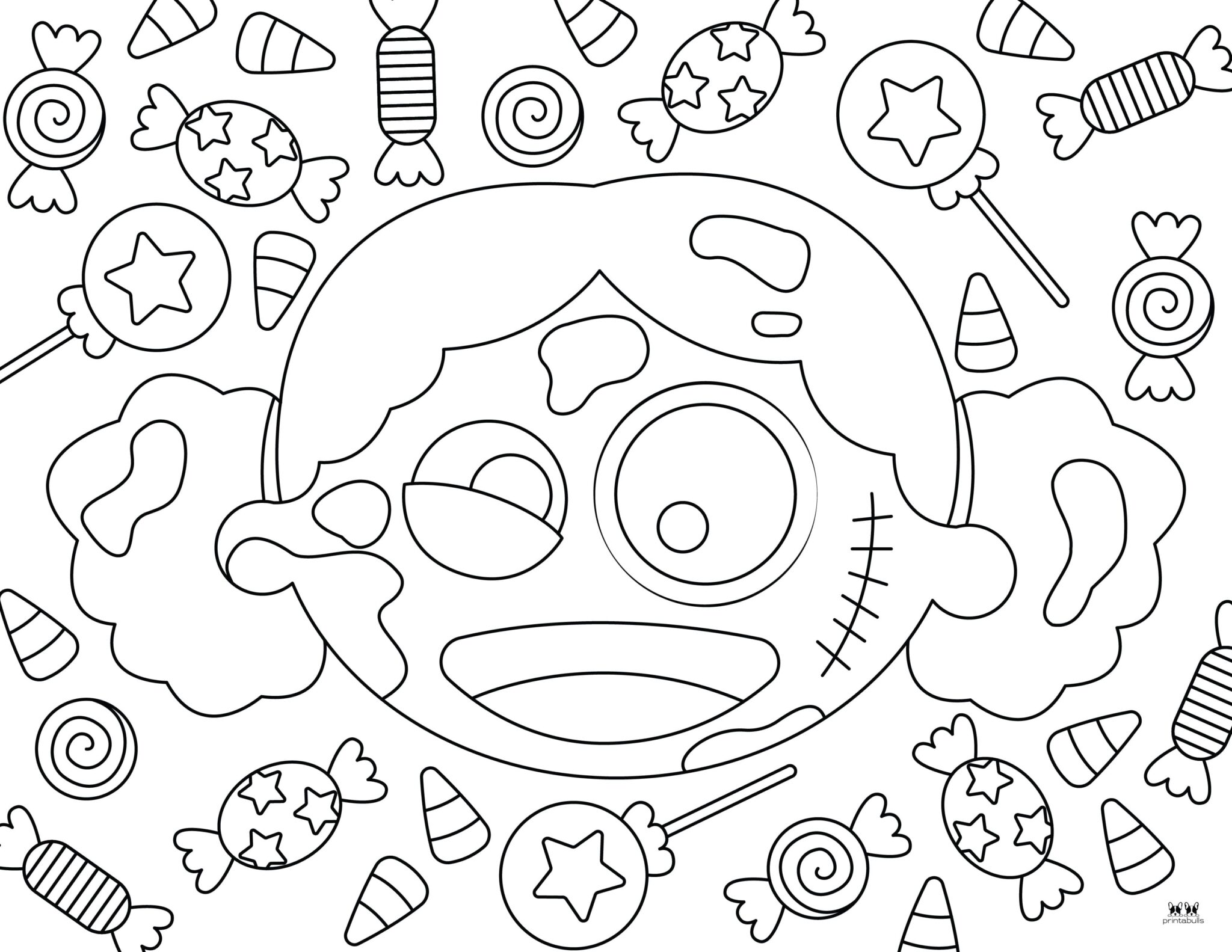 Zombie Coloring Pages - 25 FREE Pages | Printabulls