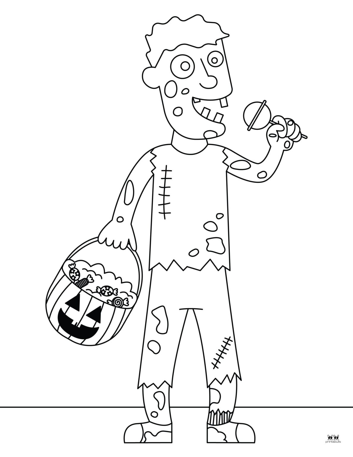 Zombie Coloring Pages - 25 FREE Pages | Printabulls