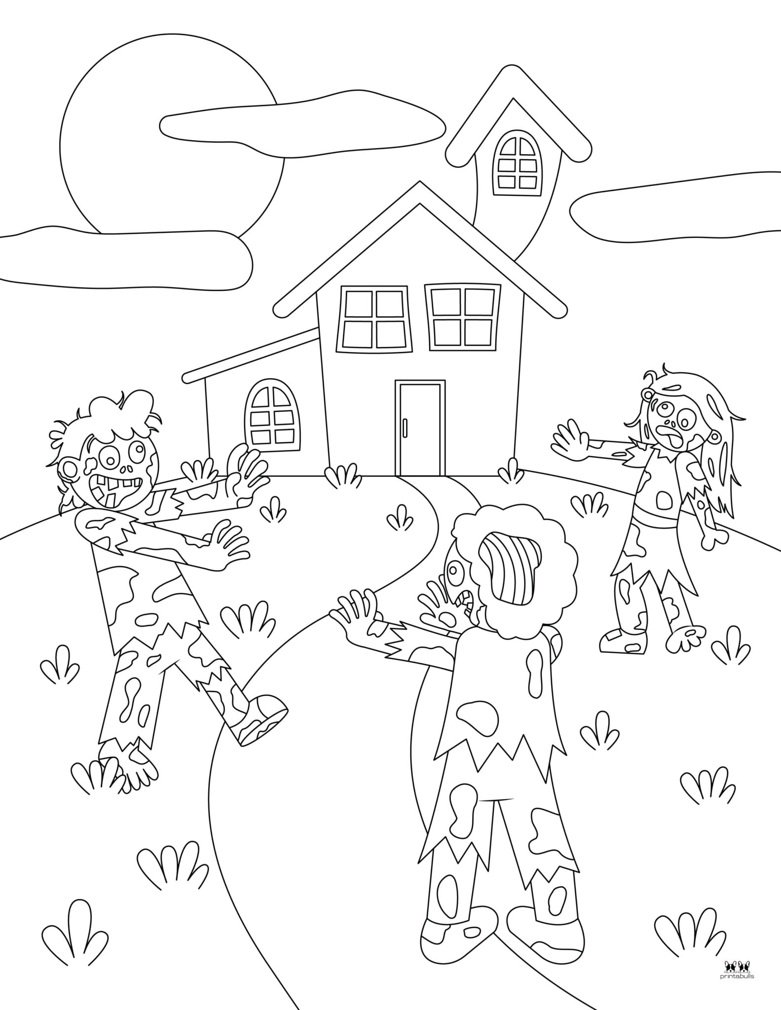Zombie Coloring Pages - 25 FREE Pages | Printabulls