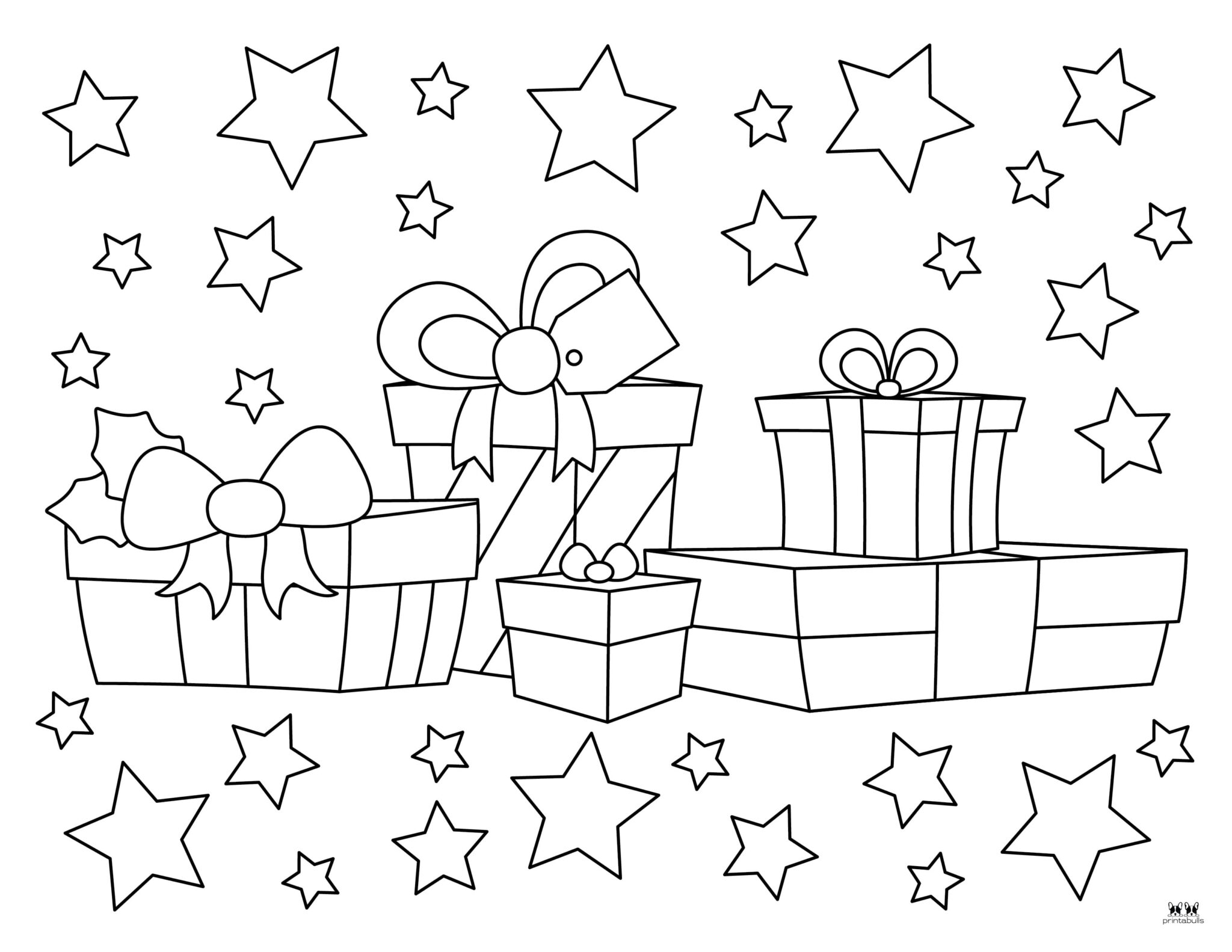 Christmas Present Coloring Pages - 25 FREE Pages | Printabulls