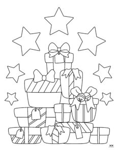 Christmas Present Coloring Pages - 25 FREE Pages | Printabulls