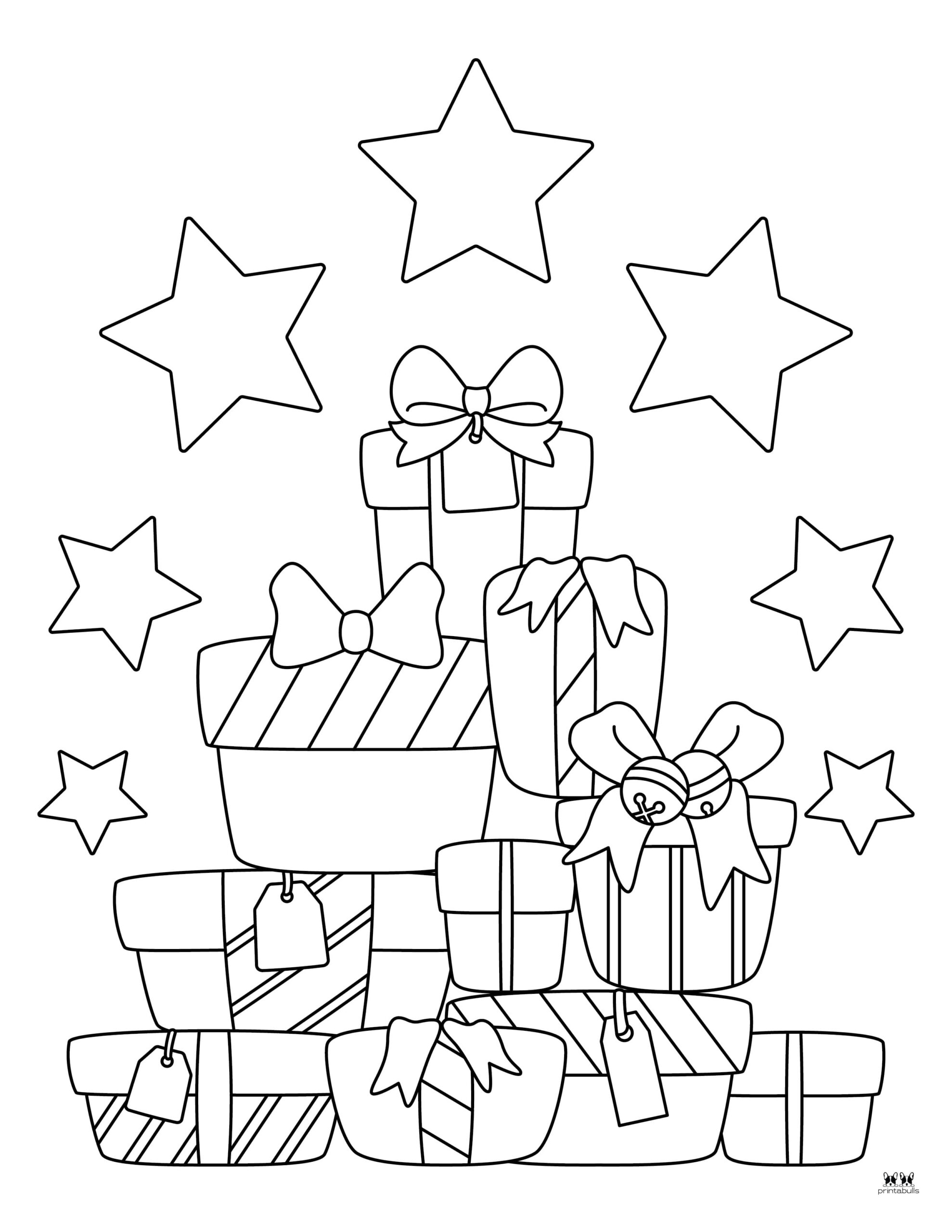 Christmas Present Coloring Pages - 25 FREE Pages | Printabulls
