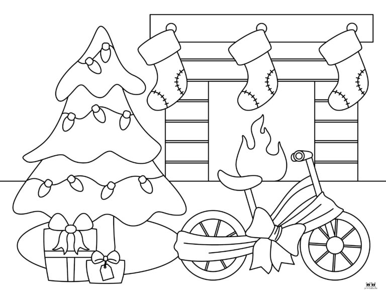 Christmas Present Coloring Pages - 25 FREE Pages | Printabulls