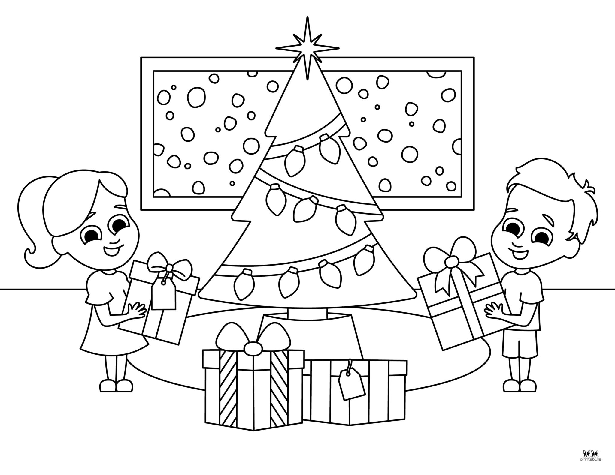Christmas Present Coloring Pages - 25 FREE Pages | Printabulls
