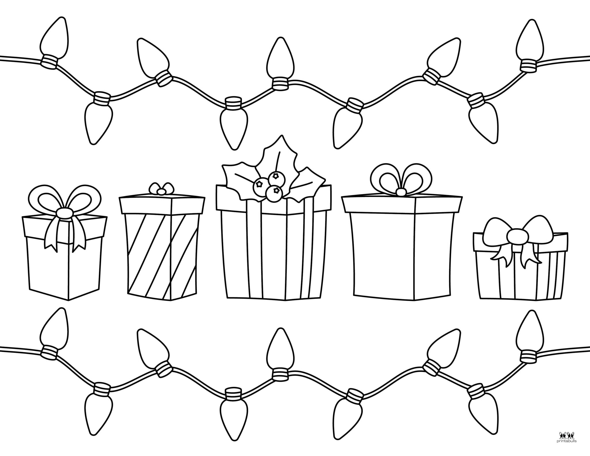 Christmas Present Coloring Pages - 25 FREE Pages | Printabulls
