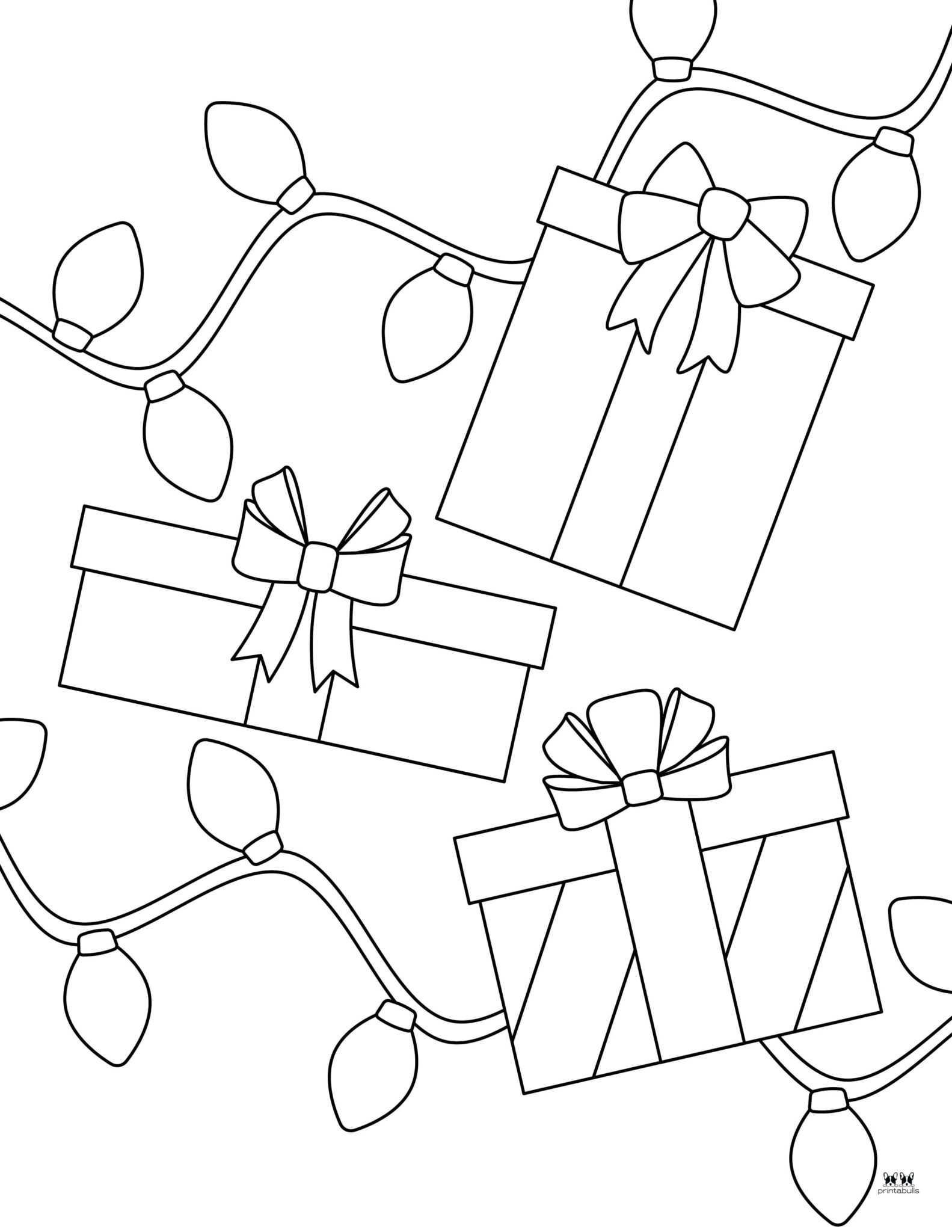 Christmas Present Coloring Pages - 25 FREE Pages | Printabulls
