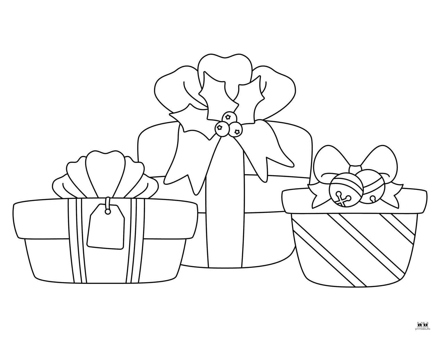 Christmas Present Coloring Pages - 25 FREE Pages | Printabulls