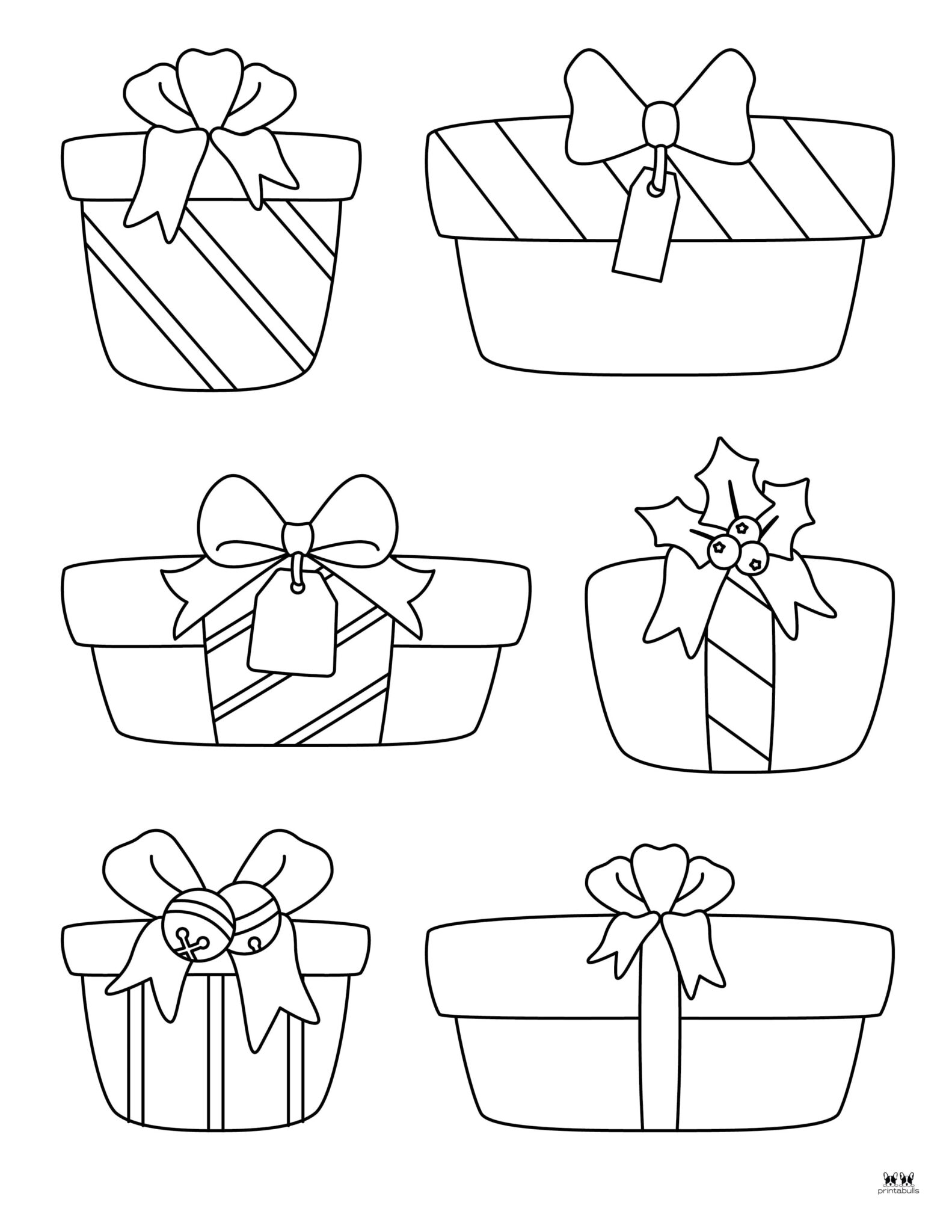 Christmas Present Coloring Pages - 25 FREE Pages | Printabulls