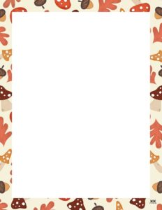 Fall Borders - 20 FREE Page Borders | Printabulls