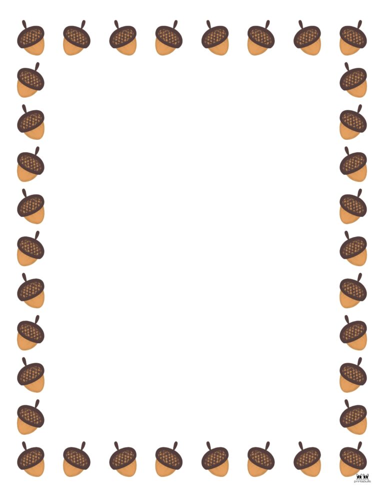 Fall Borders - 20 Free Page Borders | Printabulls
