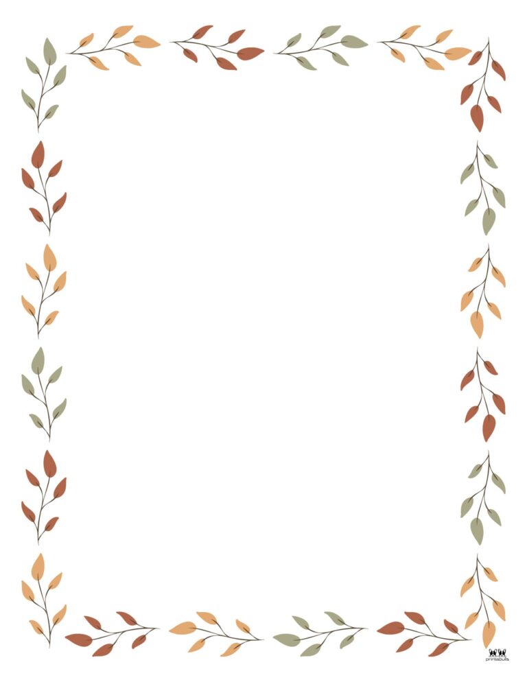 Fall Borders - 20 FREE Page Borders | Printabulls