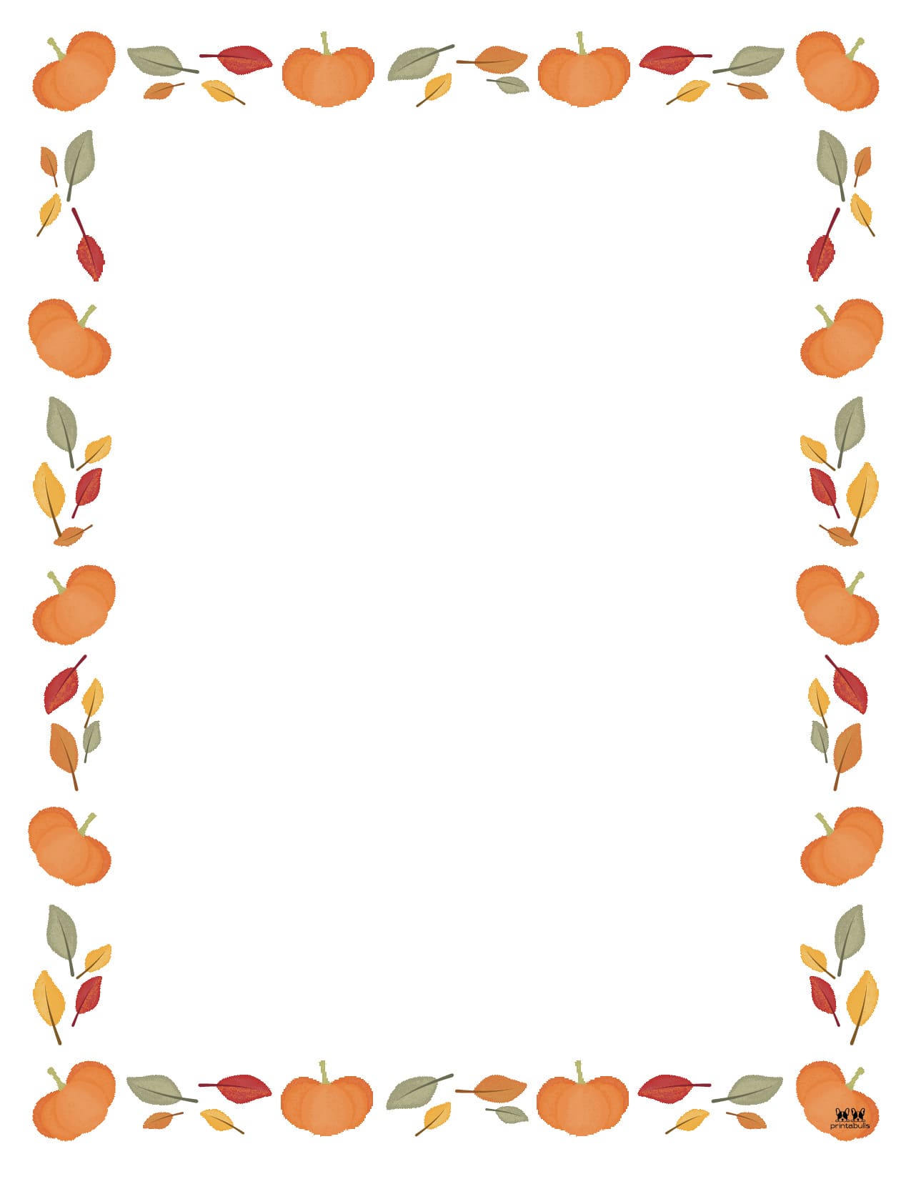 Fall Borders - 20 FREE Page Borders | Printabulls