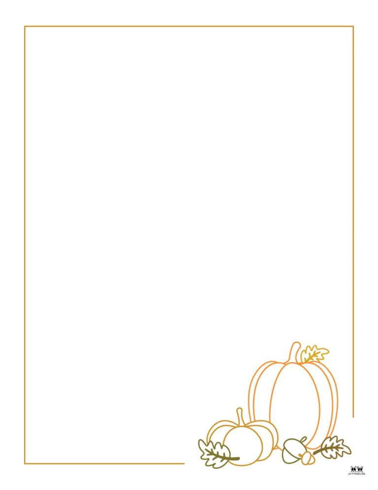 Fall Borders - 20 FREE Page Borders | Printabulls