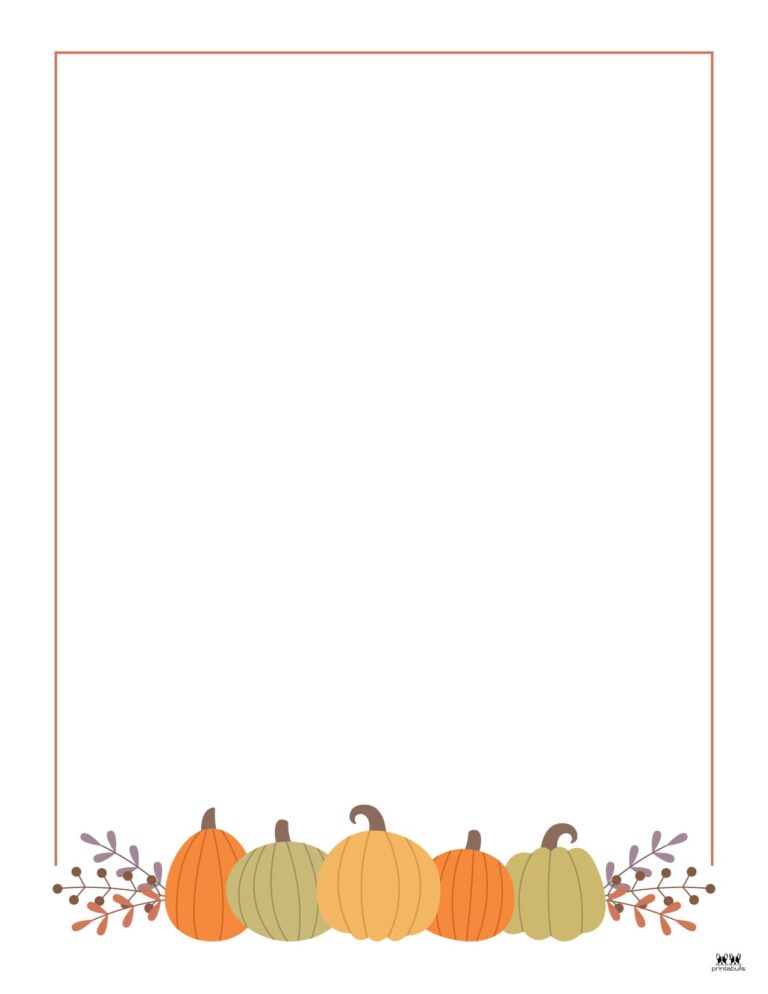 Fall Borders - 20 FREE Page Borders | Printabulls