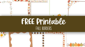 Fall Borders - 20 FREE Page Borders | Printabulls