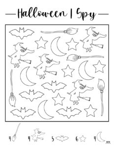 Halloween I Spy Printables - 14 FREE Pages | Printabulls