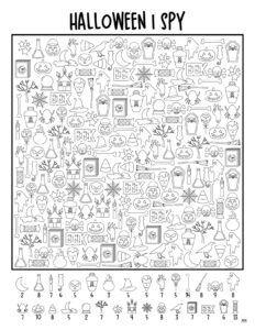 Halloween I Spy Printables - 14 FREE Pages | Printabulls