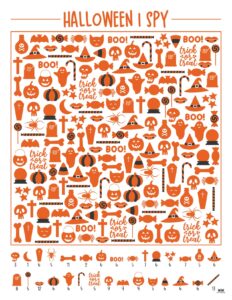 Halloween I Spy Printables - 14 FREE Pages | Printabulls