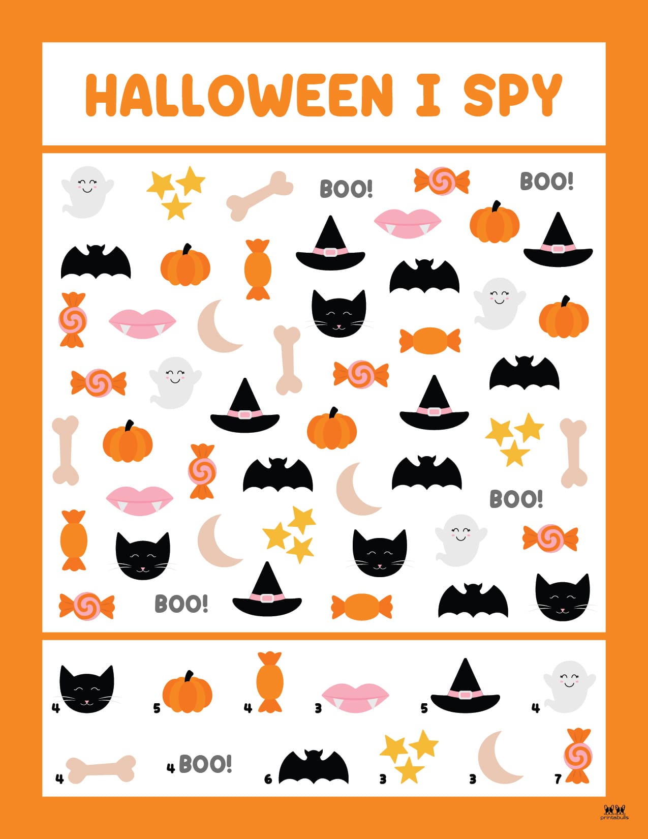 Halloween I Spy Printables - 14 FREE Pages | Printabulls