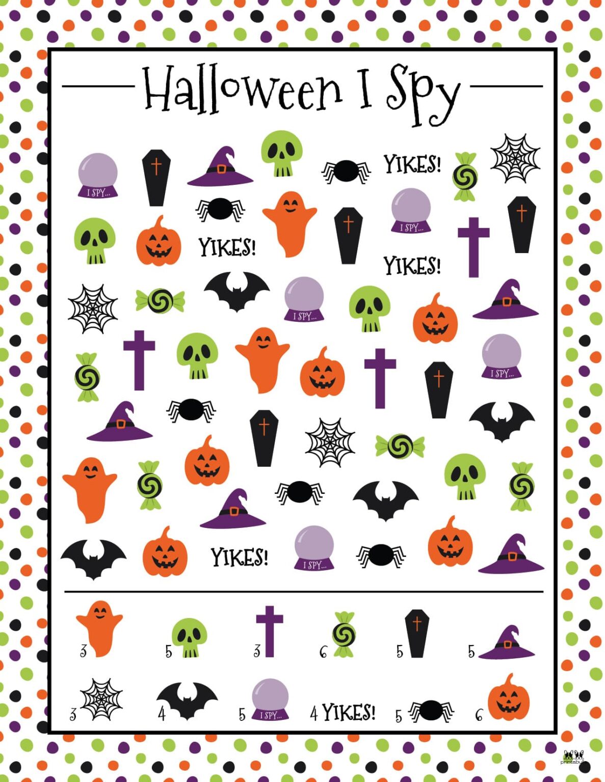 Halloween I Spy Printables - 14 FREE Pages | Printabulls