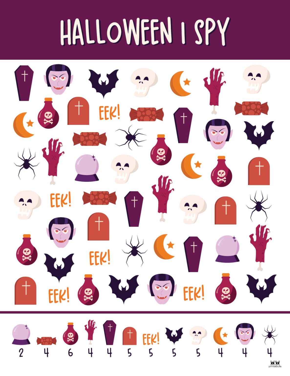 Halloween I Spy Printables - 14 FREE Pages | Printabulls