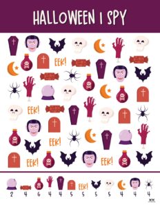 Halloween I Spy Printables - 14 FREE Pages | Printabulls