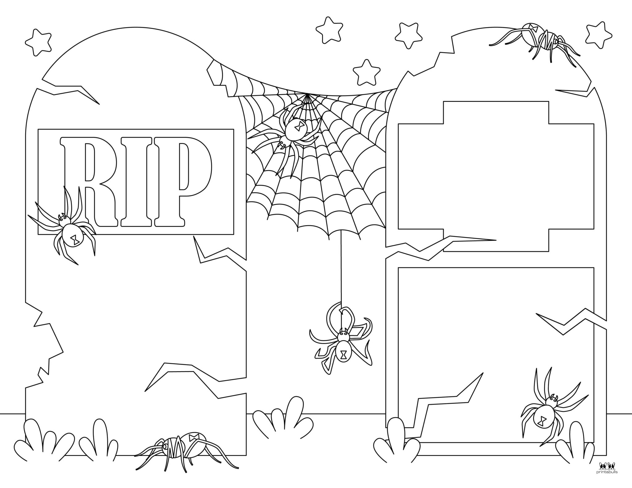 Halloween Spider Coloring Pages - 25 FREE Pages | Printabulls