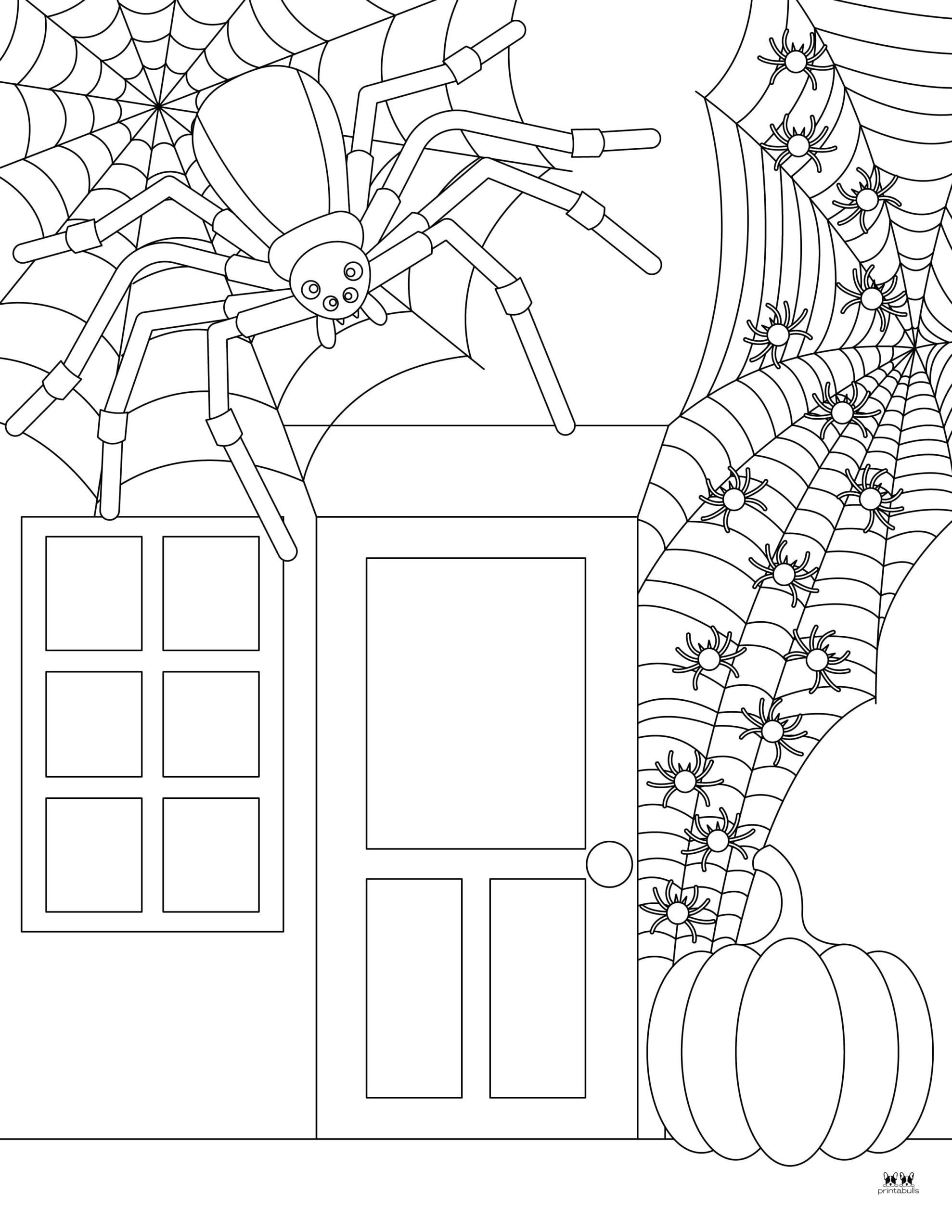 Halloween Spider Coloring Pages - 25 FREE Pages - PrintaBulk