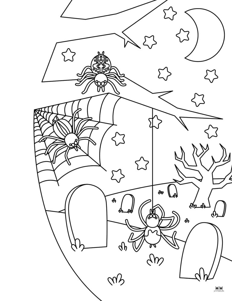 Halloween Spider Coloring Pages - 25 FREE Pages | Printabulls