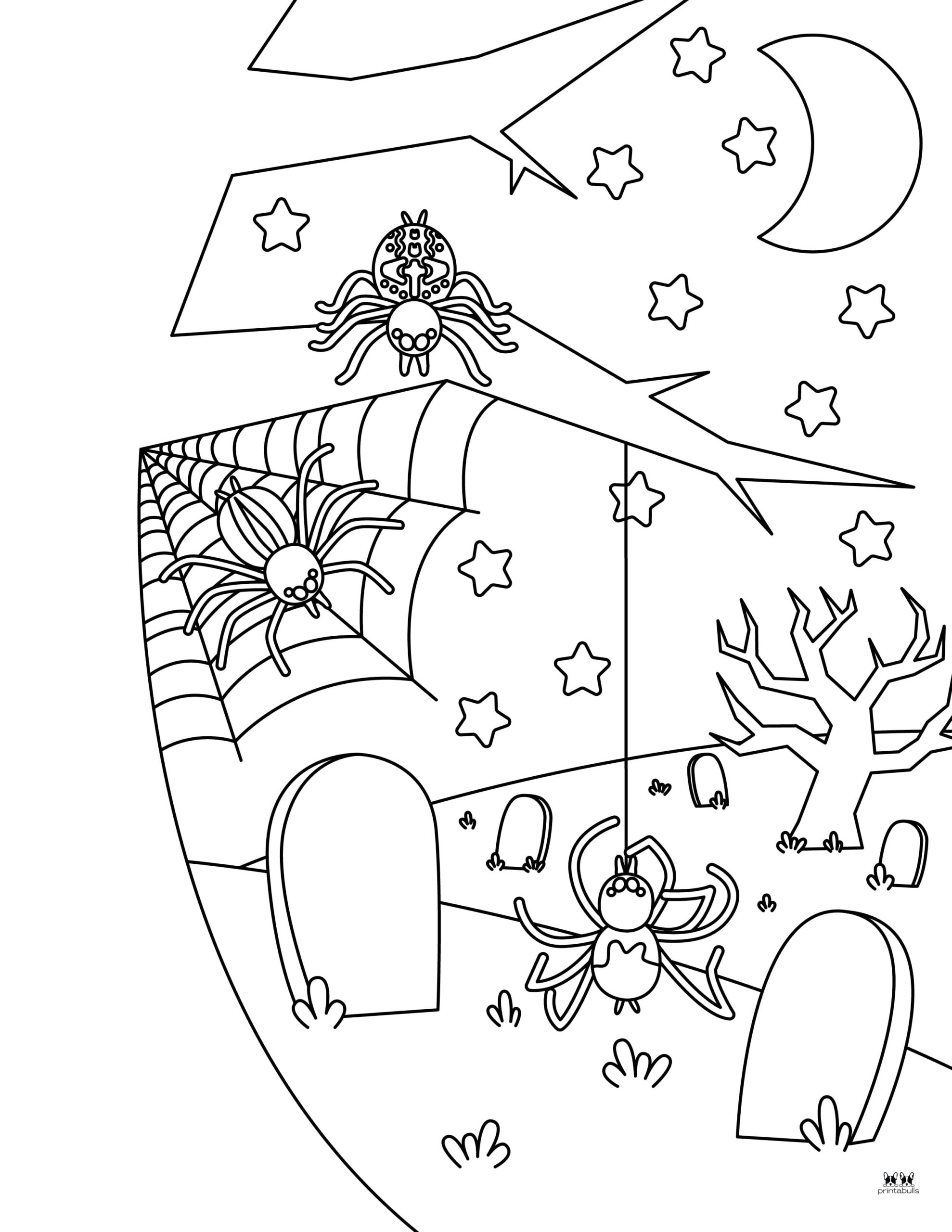 Halloween Spider Coloring Pages - 25 FREE Pages | Printabulls