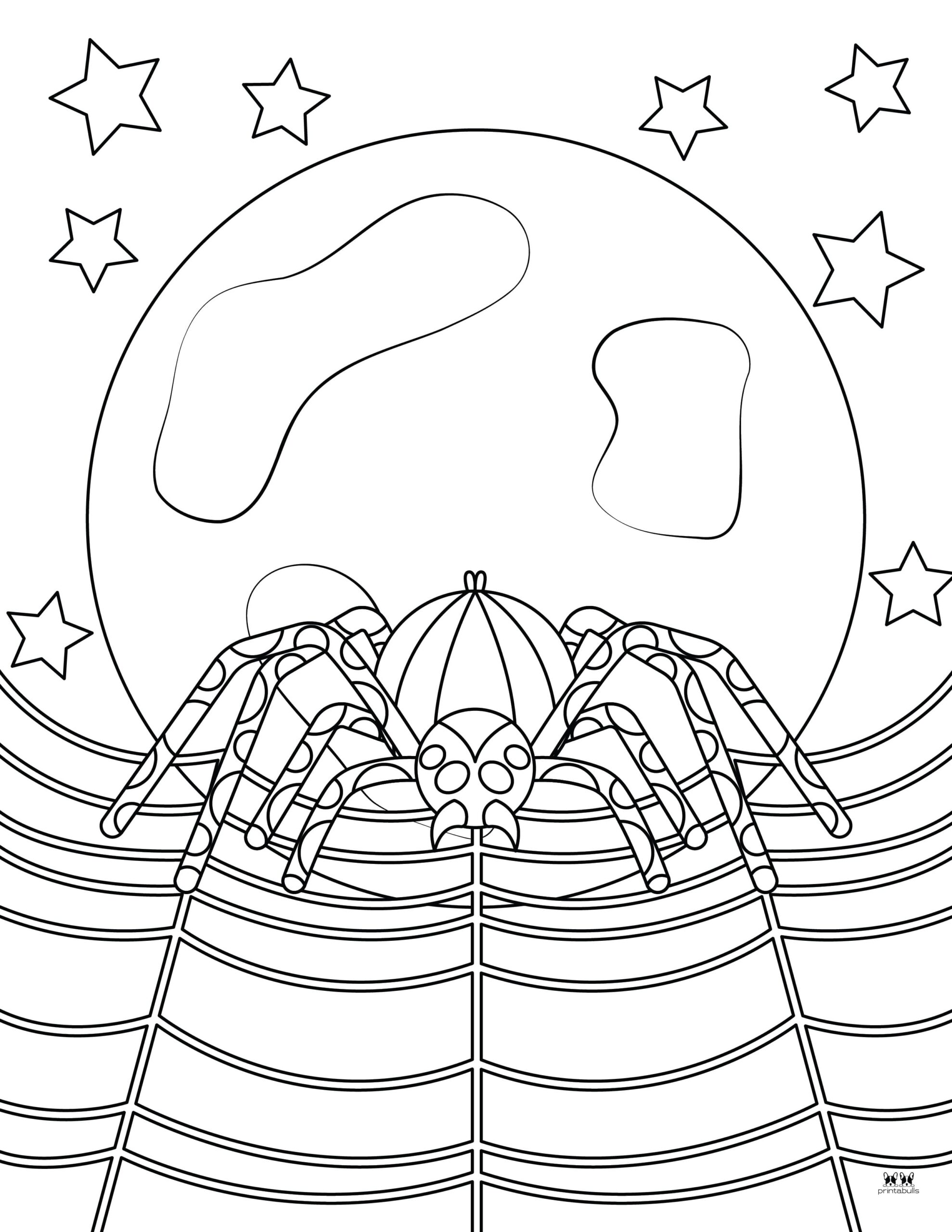 Halloween Spider Coloring Pages - 25 FREE Pages - PrintaBulk