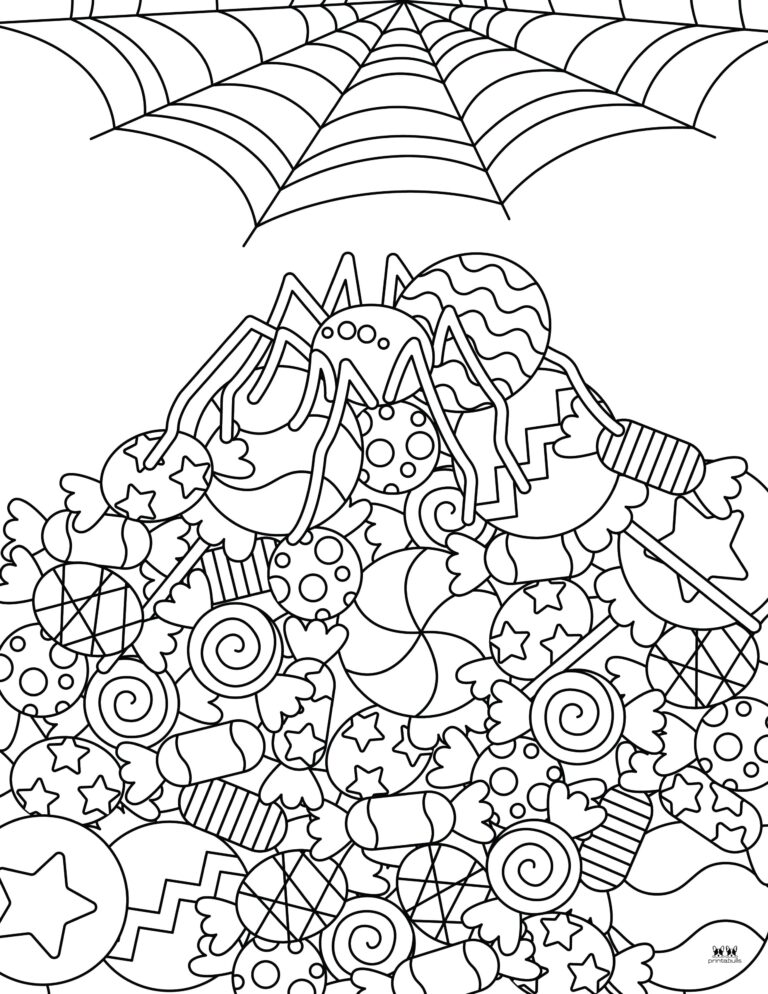 Halloween Spider Coloring Pages - 25 FREE Pages | Printabulls