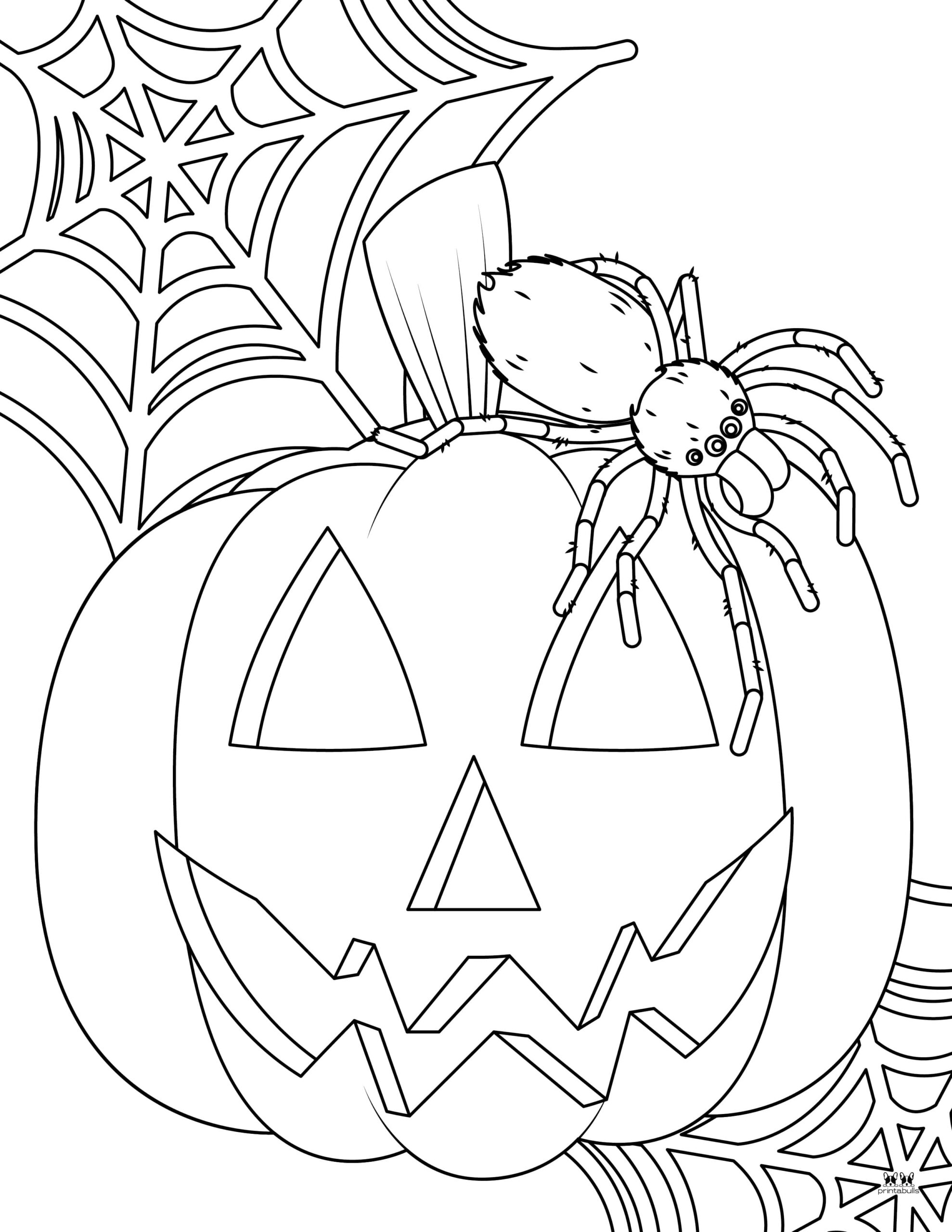 Halloween Spider Coloring Pages - 25 FREE Pages | Printabulls