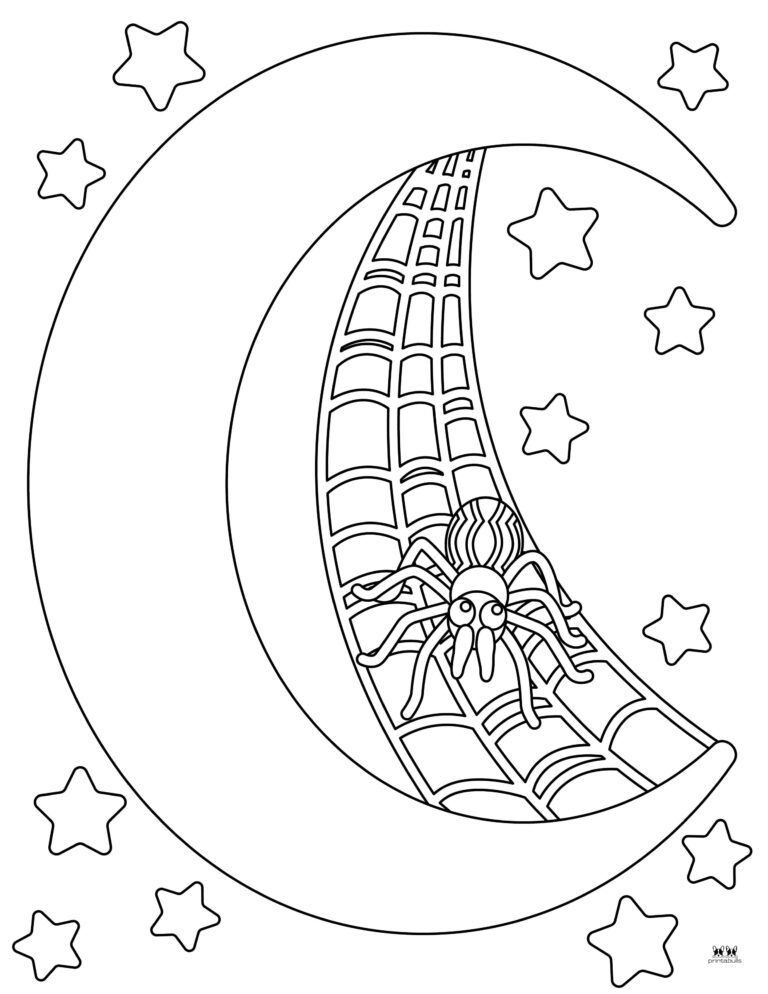Halloween Spider Coloring Pages - 25 FREE Pages | Printabulls