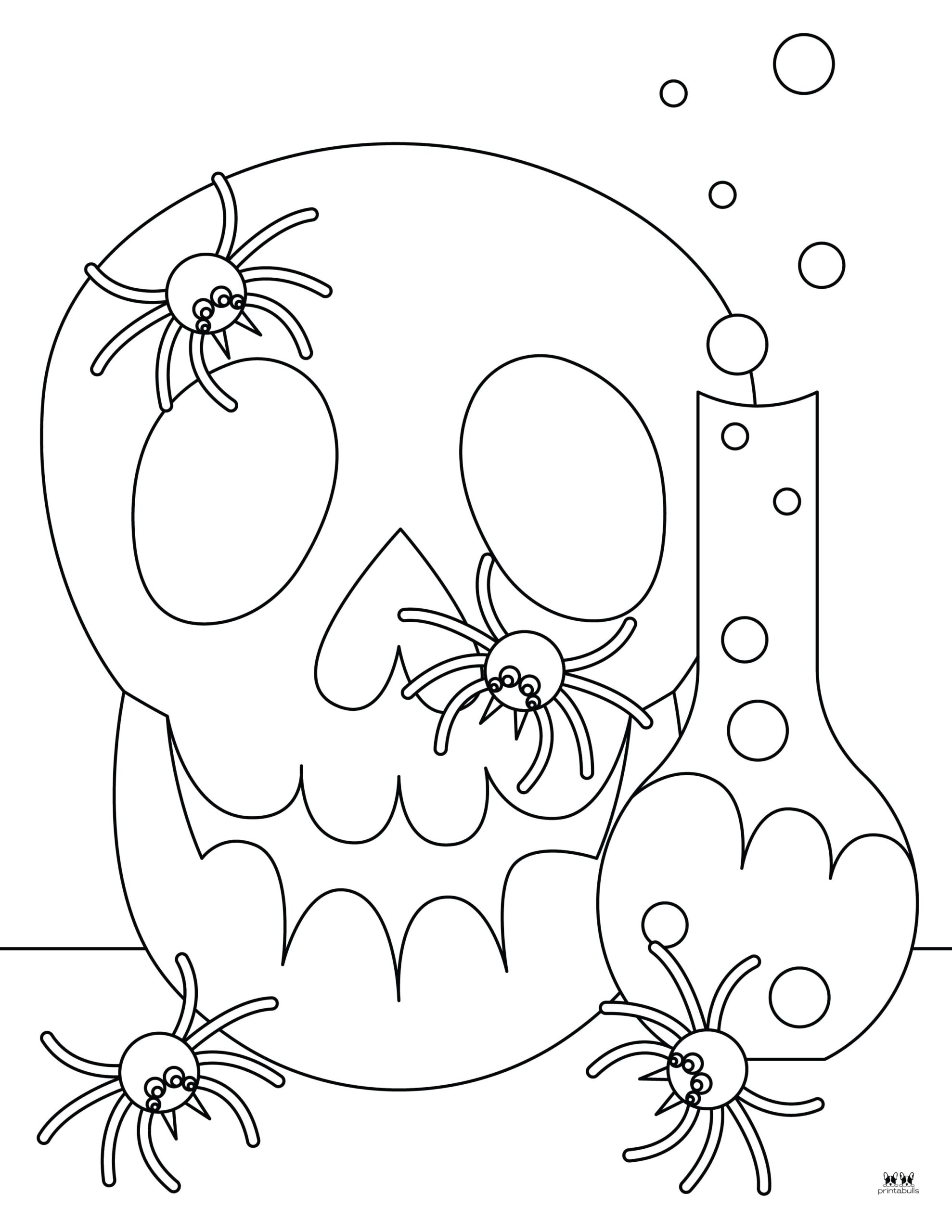 Halloween Spider Coloring Pages - 25 FREE Pages | Printabulls