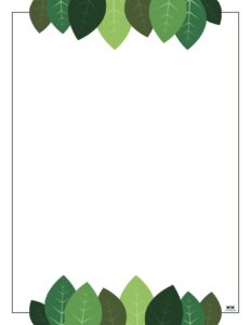 Leaf Borders - 30 FREE Printable Borders | Printabulls